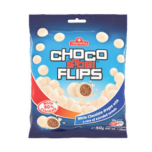 ČOKOLADIRAN STOBI FLIPS BEL 30 g - Makedonija Trade